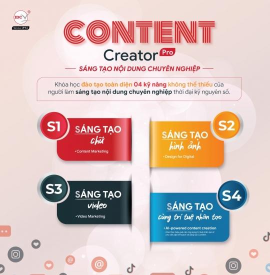Khóa học Content Creator Pro Sáng tạo nội dung chuyên nghiệp đa kênh ...